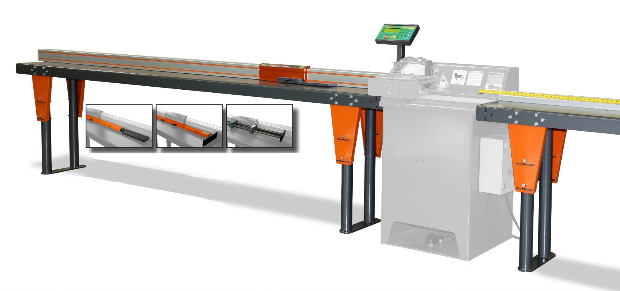 Automated material pusher and stop machine – Wood Industry