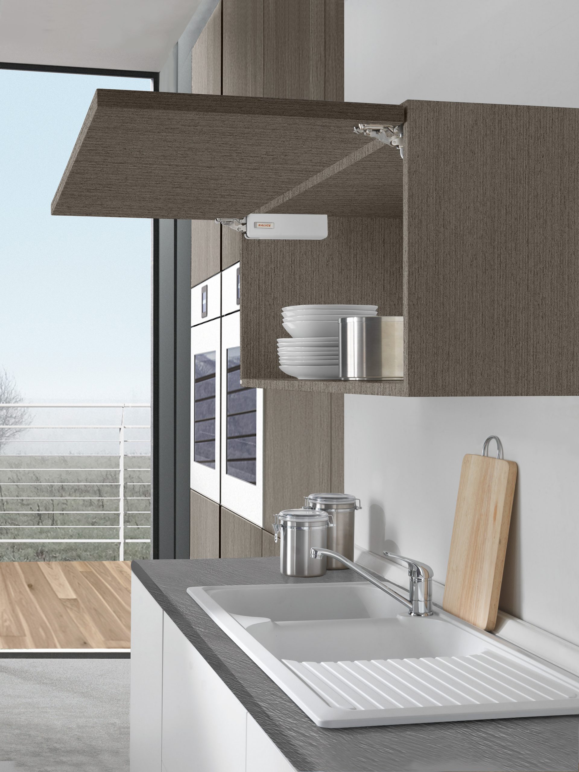 Compact lift system hardware for furniture and cabinets – Wood Industry