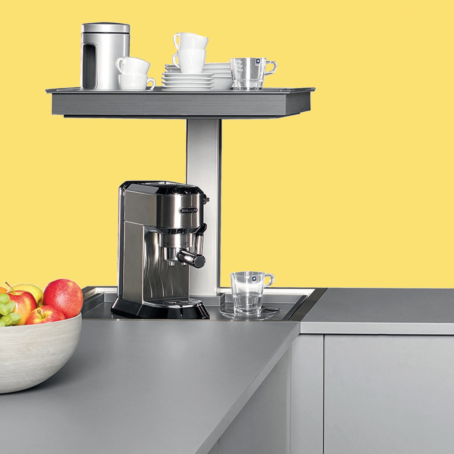 Electric lift-up system for ergonomic cabinet storage – Wood Industry