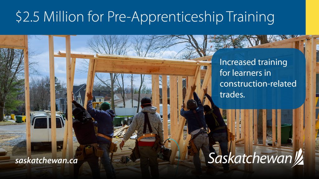 Saskatchewan Invests $2.5 Million to Expand Construction Pre ...