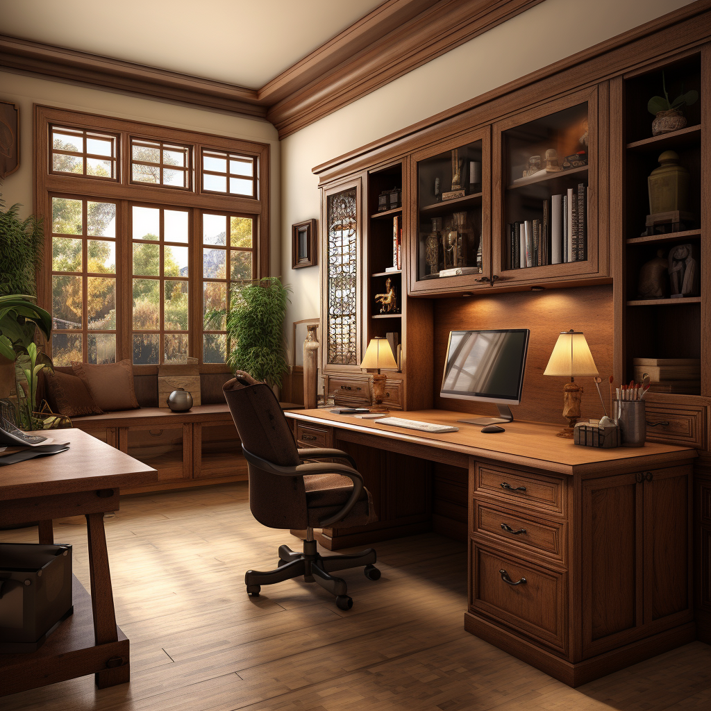 Designing Productive and Aesthetic Home Offices: Crafting Custom Workspaces – Wood Industry