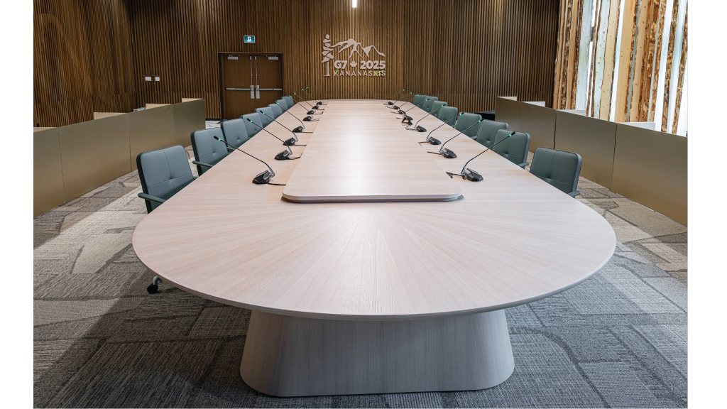 Teknion Crafts Custom G7 Table for 2025 Summit in Kananaskis – Wood ...