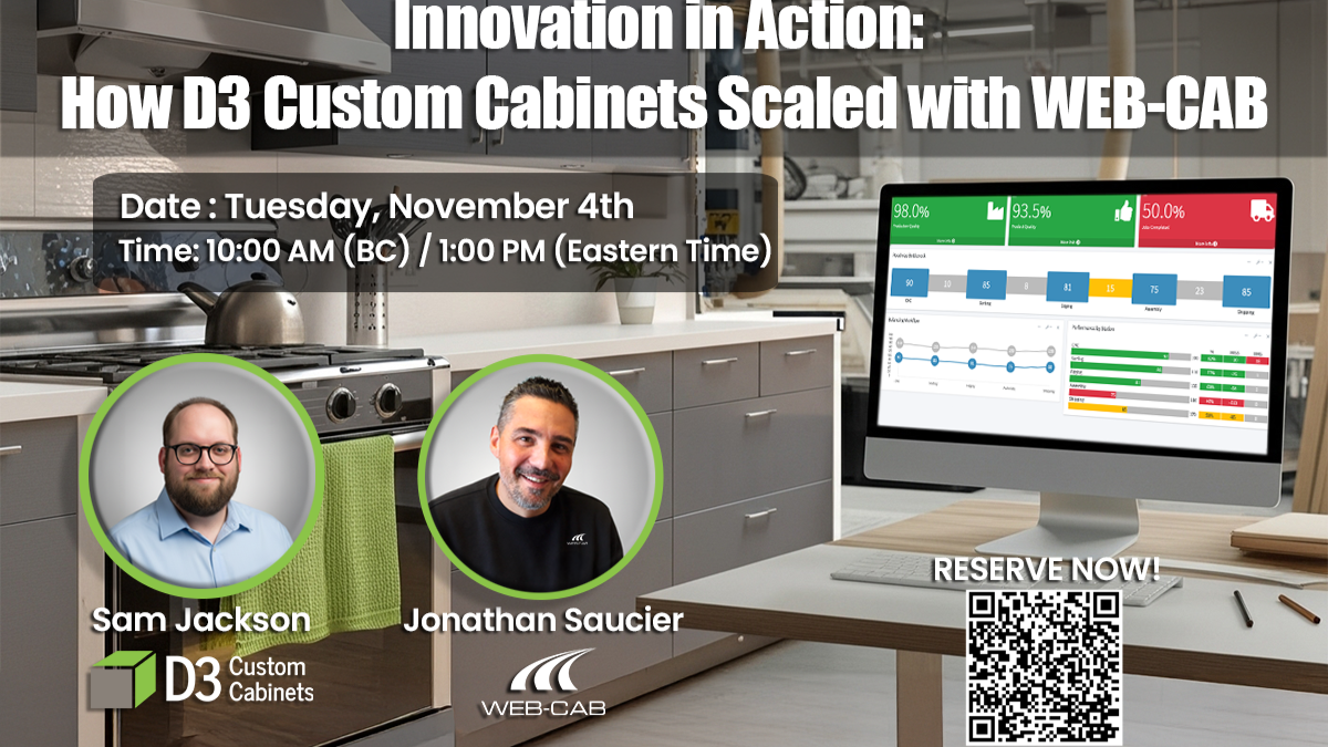 WEB-CAB to Showcase D3 Custom Cabinets’ Digital Transformation – Nov. 4 ...